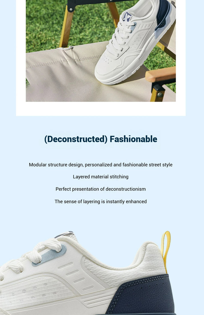 Xtep Low Top Skateboarding Shoes for Men 2025 Summer Breathable Lightw ...